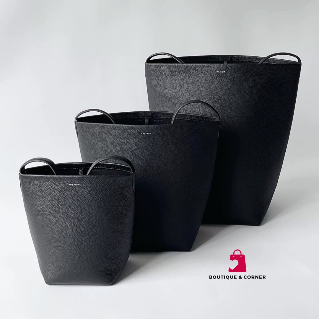 Leather Bucket Tote, Bucket Shoulder Bag, Minimalist Leather Shoulder ...