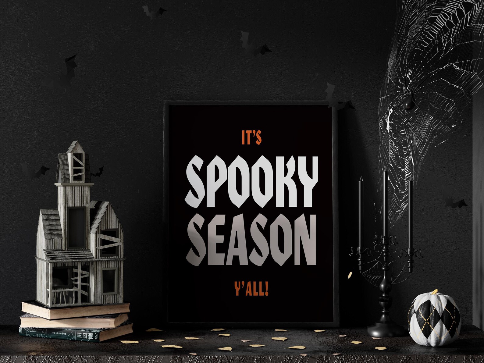 HALLOWEEN PRINTABLE POSTERS. Spooky Season. Pumpkin. Ghost. Wall Art ...