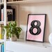 Number 8 Printable Poster, Custom Font (digital Download) - Etsy