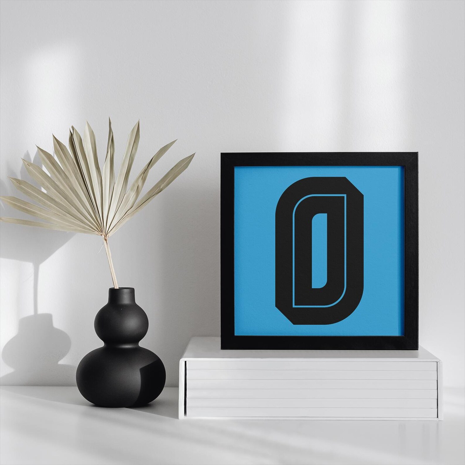 NUMBER PRINTABLE POSTER Number 0. Custom Made Font. Figure. Digit ...