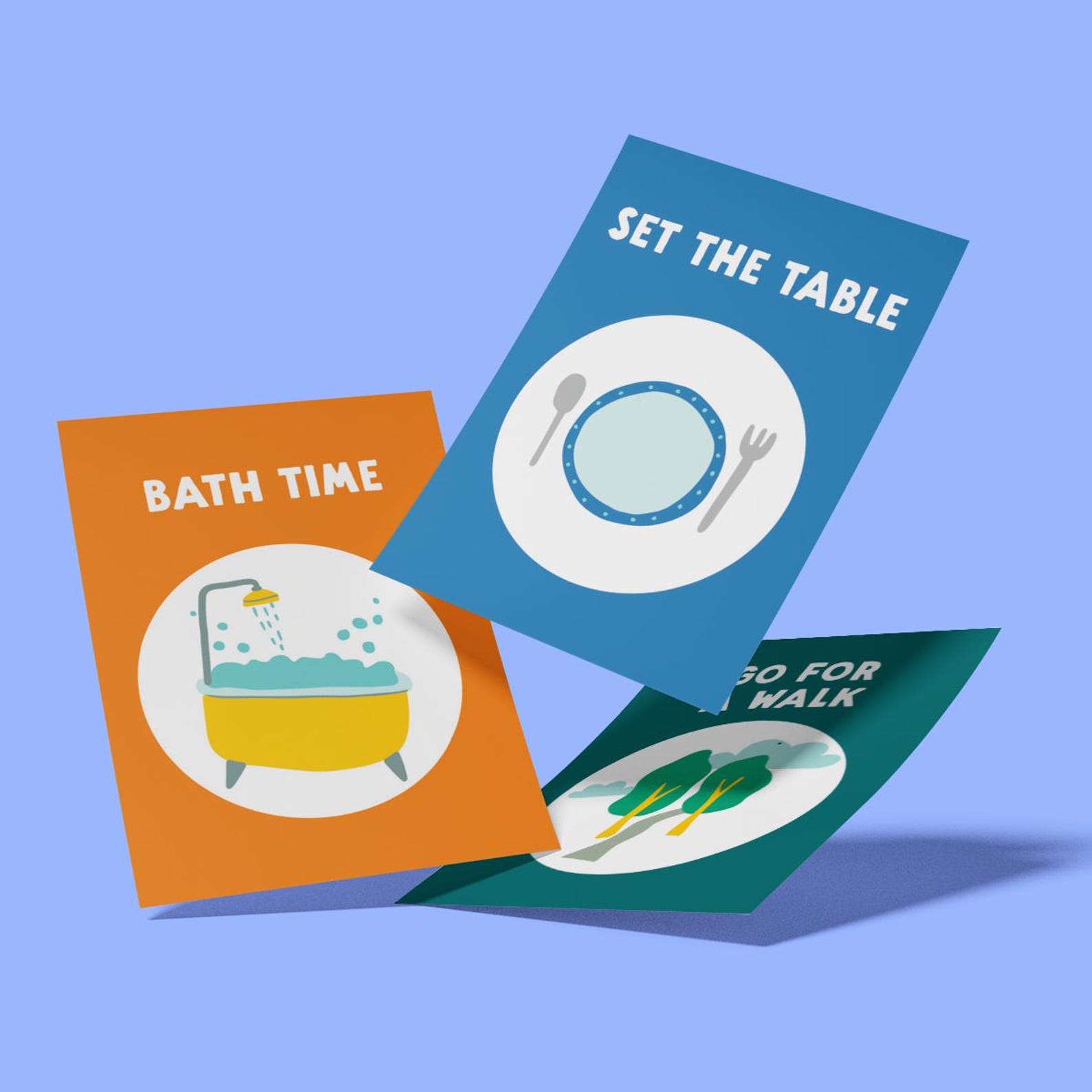 50 PRINTABLE ROUTINE CARDS. Daily Chores and Tasks. Toddlers Routine ...