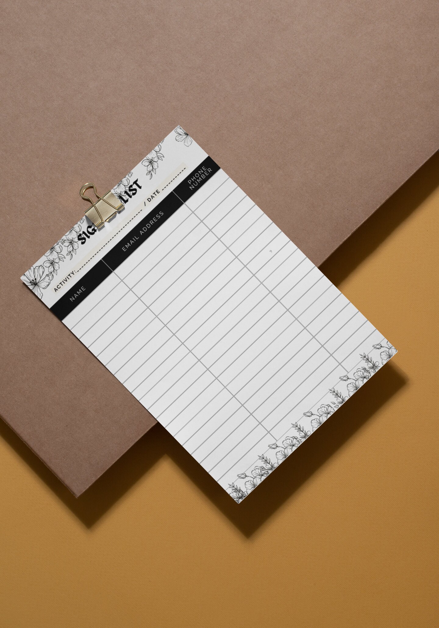 Printable Sign up Sheet, Email Sign Up, Customer Sign In, Sign up Form ...