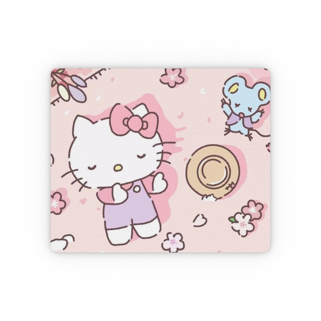 Hello Kitty Mouse Pad Cute Pink Gaming Mouse Pad White Mouse - Etsy