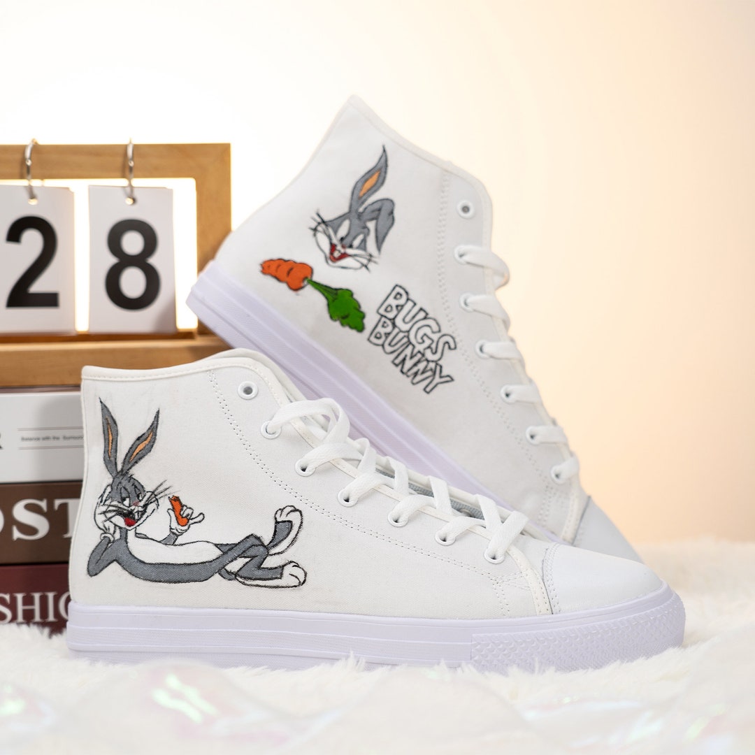 Bugs Bunny Converse Personalized Anime Shoes Custom Converse Hand ...