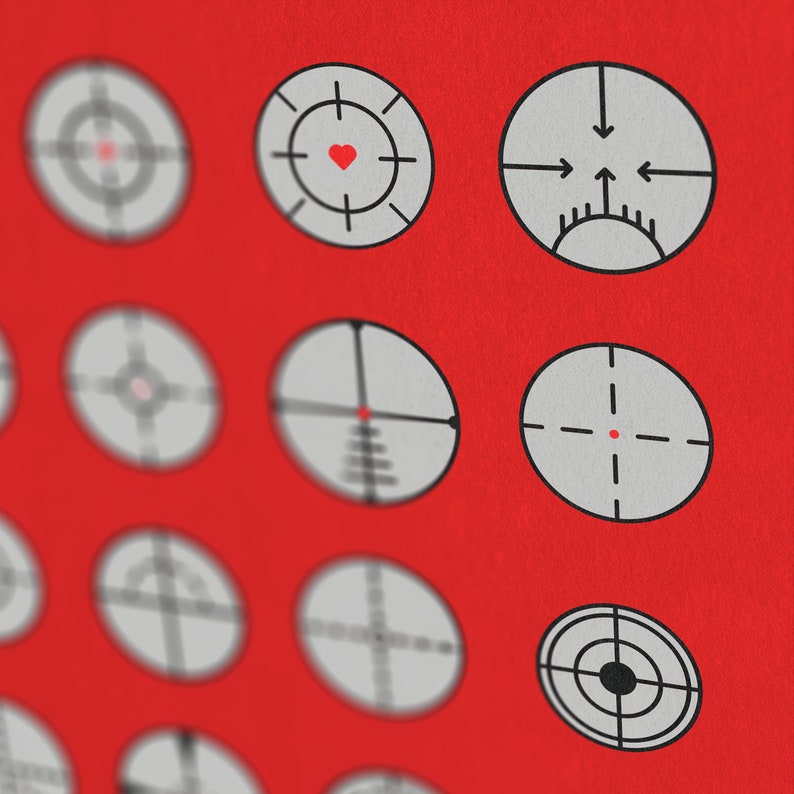 70+ Cross Hairs & Reticles Icon Pack | Cross Hair Svg Bundle - Etsy