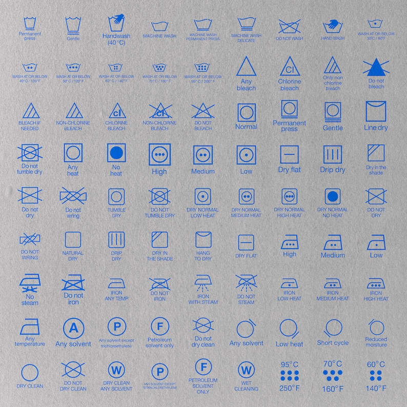80+ Laundry Care Symbols and Icons | Streetwear Svg, Streetwear Vector ...