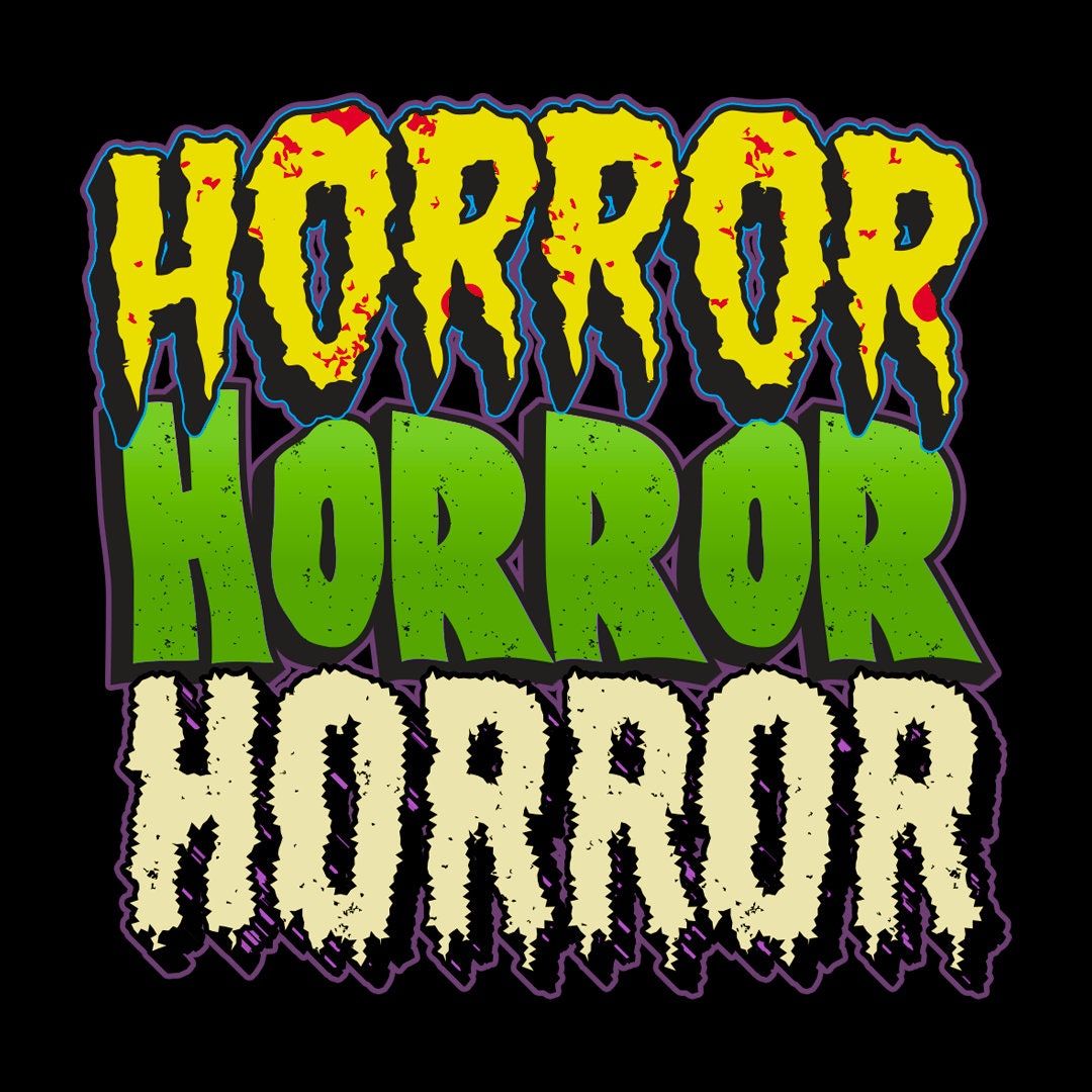 Vintage Horror Theme Graphic Text Styles Pack | Y2k Symbol, Y2k ...