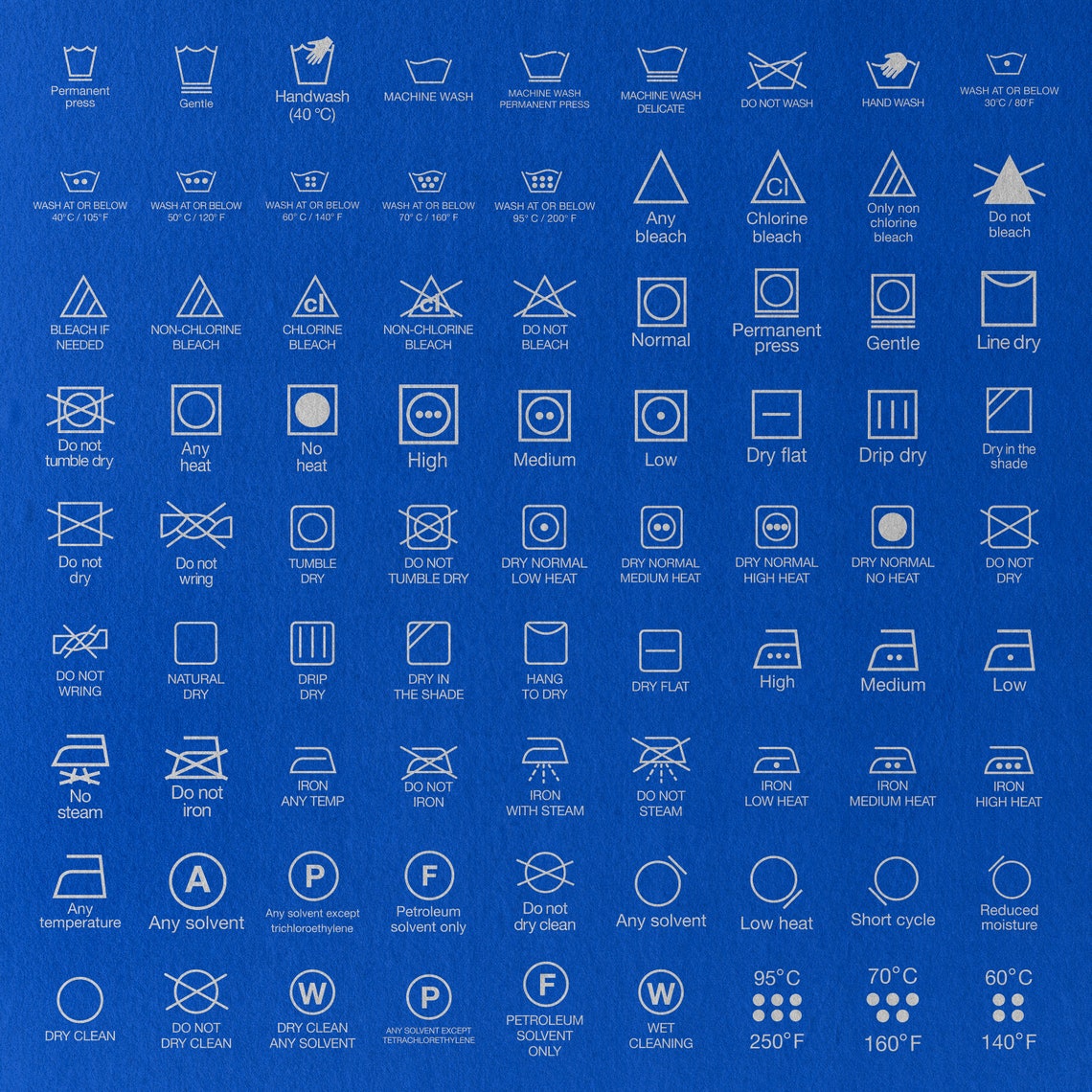 80+ Laundry Care Symbols and Icons | Streetwear Svg, Streetwear Vector ...