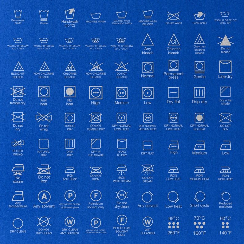 80+ Laundry Care Symbols and Icons | Streetwear Svg, Streetwear Vector ...