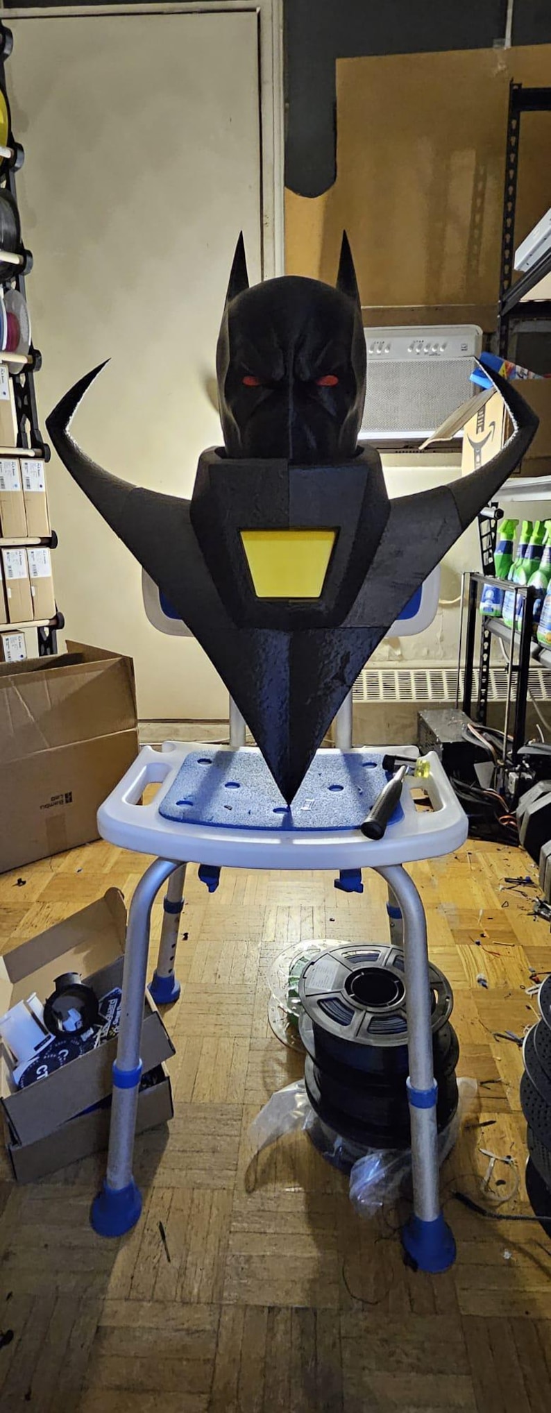 Dark Knight Vigilante Helmet – Armored Comic Hero Mask – 3D Printed ...