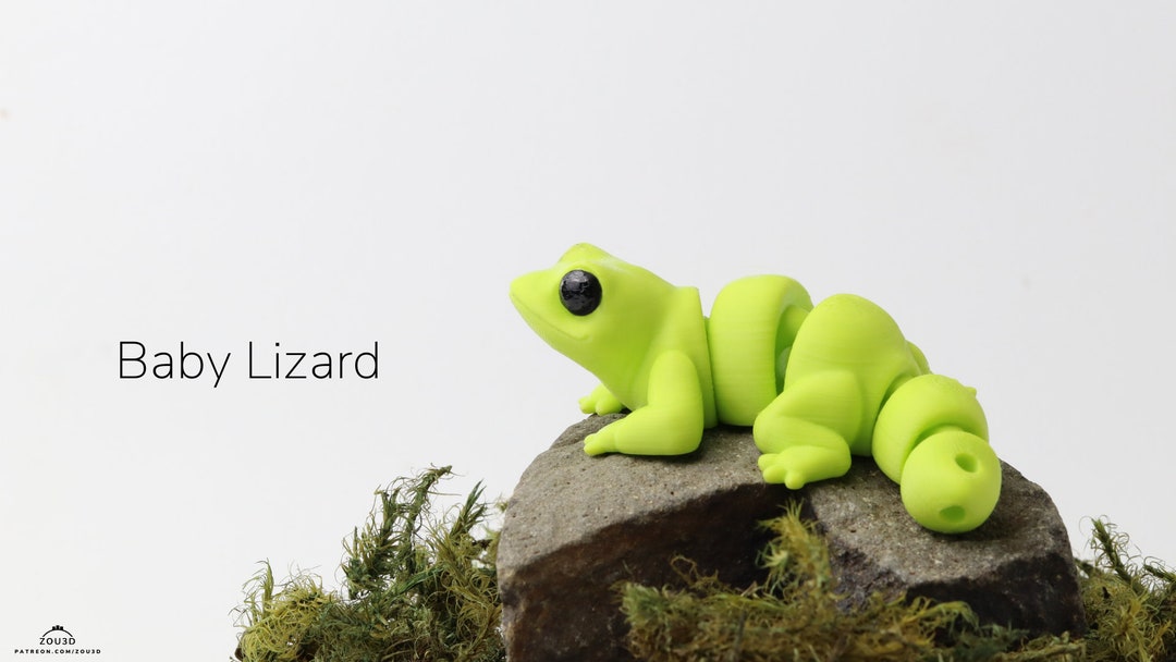 Baby Lizard 3d Printed Designed by Zou3d - Etsy