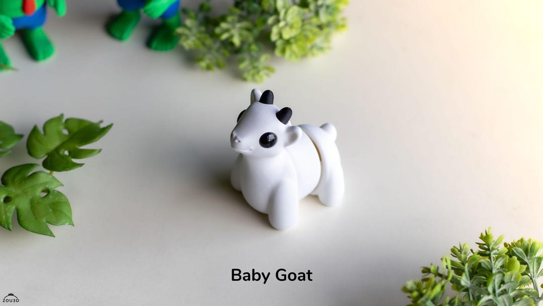 3D Printed Goat Sculpture - Adorable Collectible Décor by Zou3d - Etsy