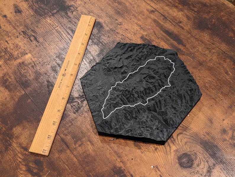 Tour Du Mont Blanc TMB 3D Topographic Trail Map Wall Art - Etsy