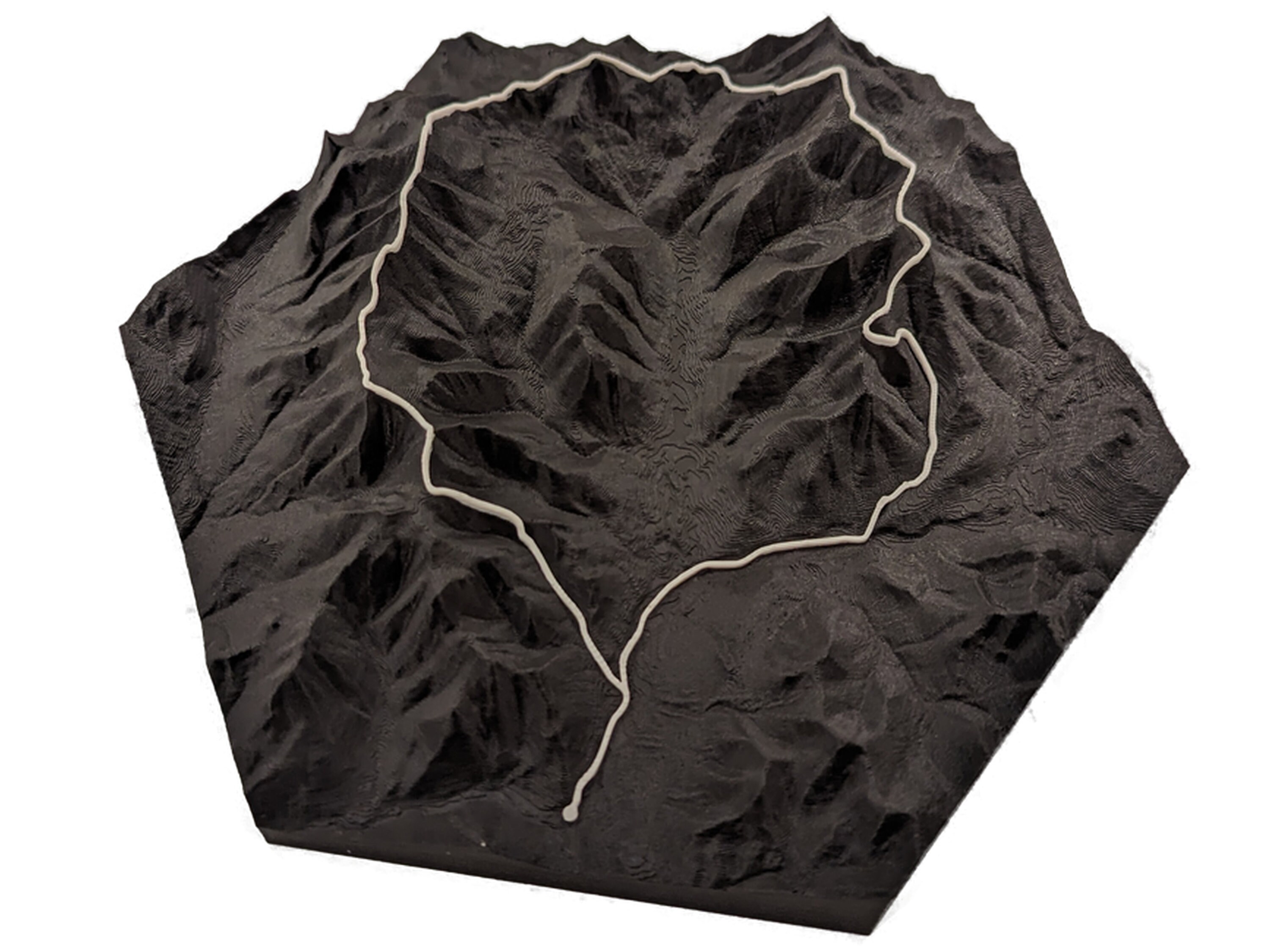 Pemi Loop 3D Topographic Trail Map Wall Art - Etsy