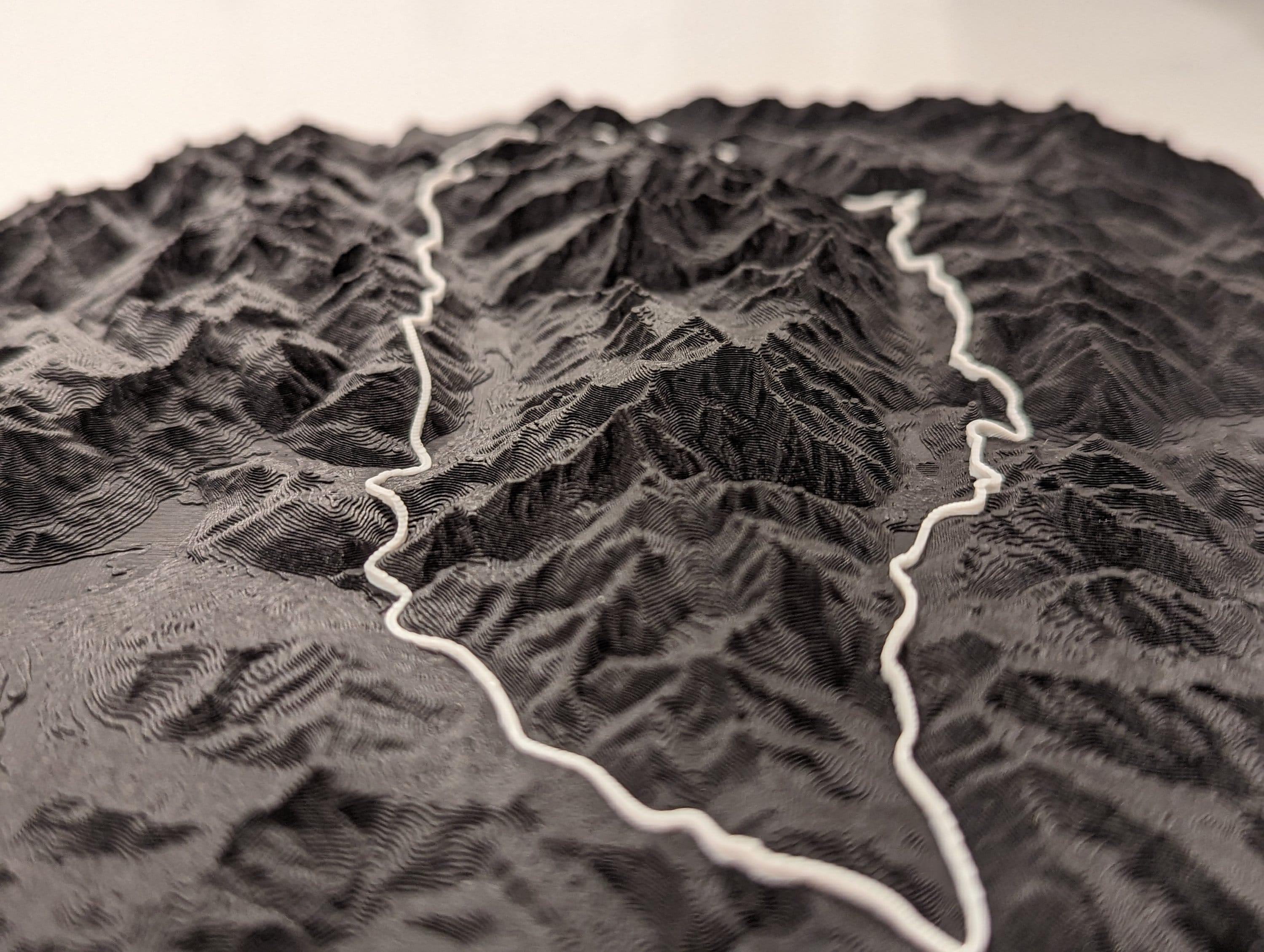 Tour Du Mont Blanc TMB 3D Topographic Trail Map Wall Art - Etsy
