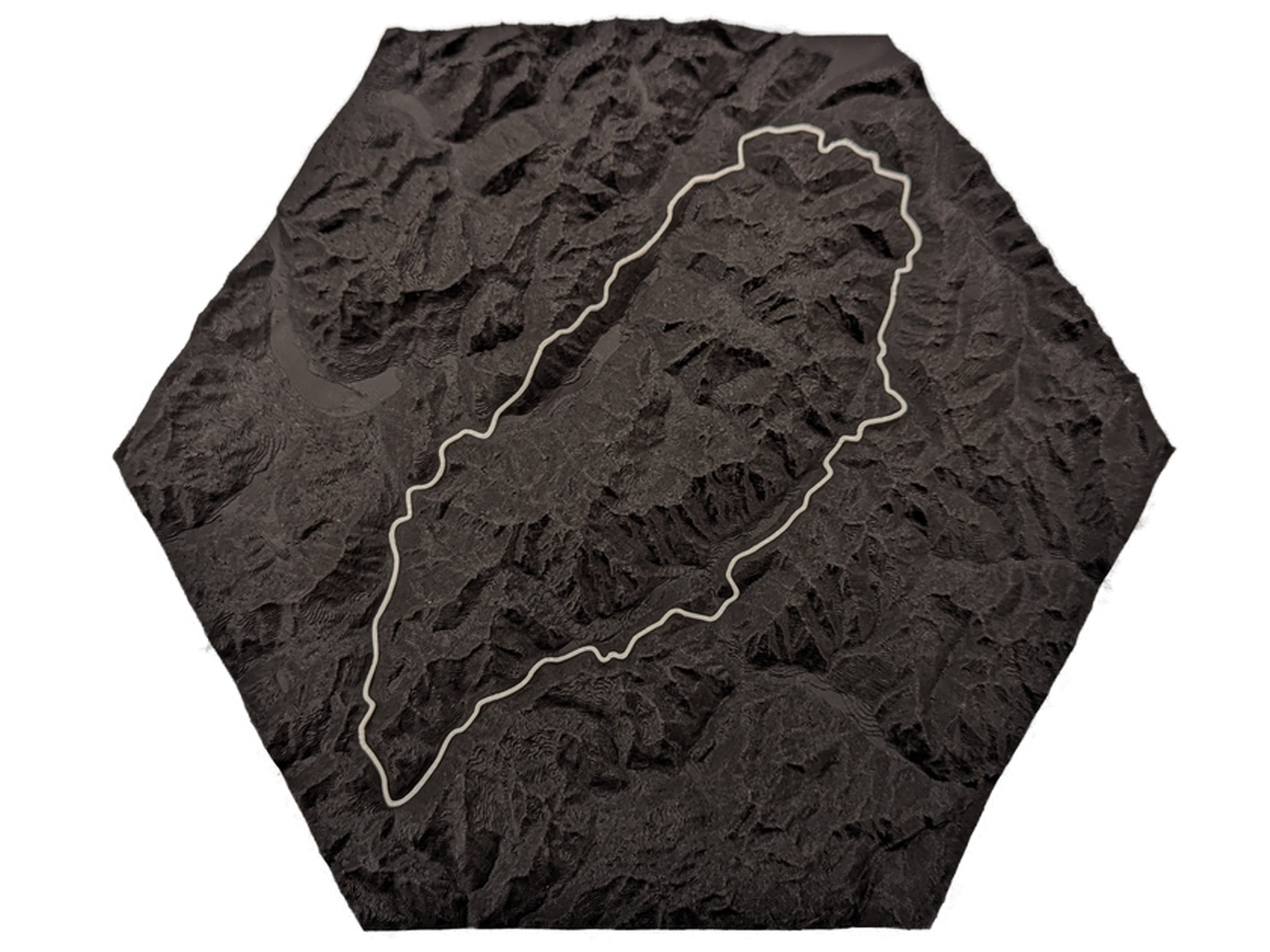 Tour Du Mont Blanc TMB 3D Topographic Trail Map Wall Art - Etsy