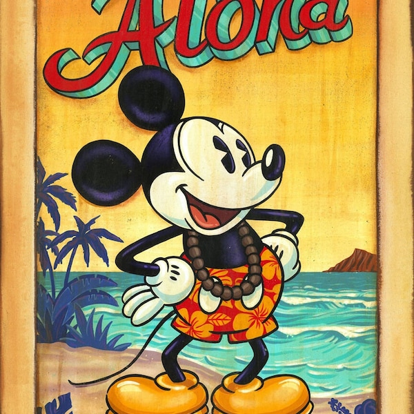 Aloha Mickey Shirt - Etsy