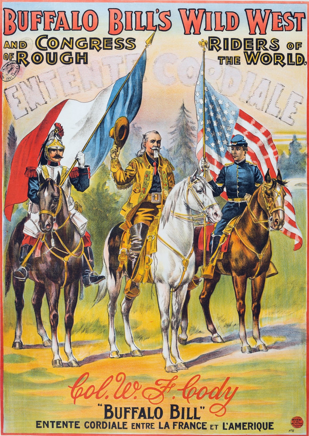 Leinwand Kunstdruck oder Poster William F. Buffalo Bill Cody's Wild ...