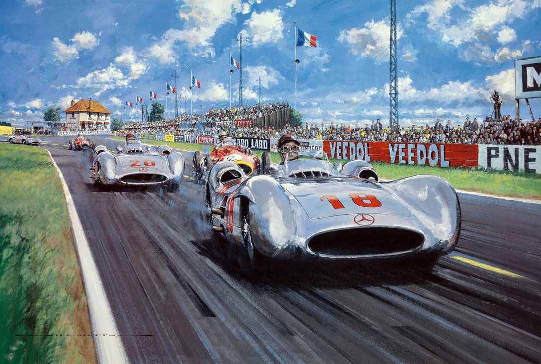 Framed Canvas Art Print Giclée or Poster Nicholas Watts, Mercedes Benz ...