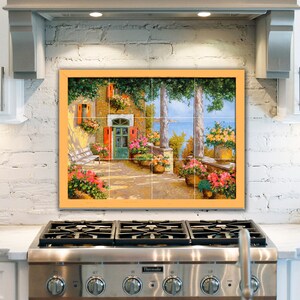 Chicken Hen Rooster Rabbits Farm Animals Accent Ceramic Tile Mural ...