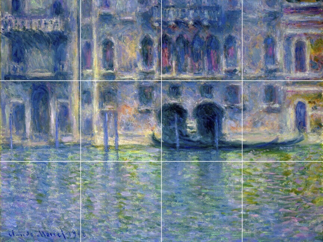 Claude Monet Palazzo Da Mula in Venice Mosaic Ceramic Tile Mural ...