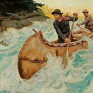 Framed Canvas Art Print Gicle in Troubled Waters Phillip R Goodwin ...