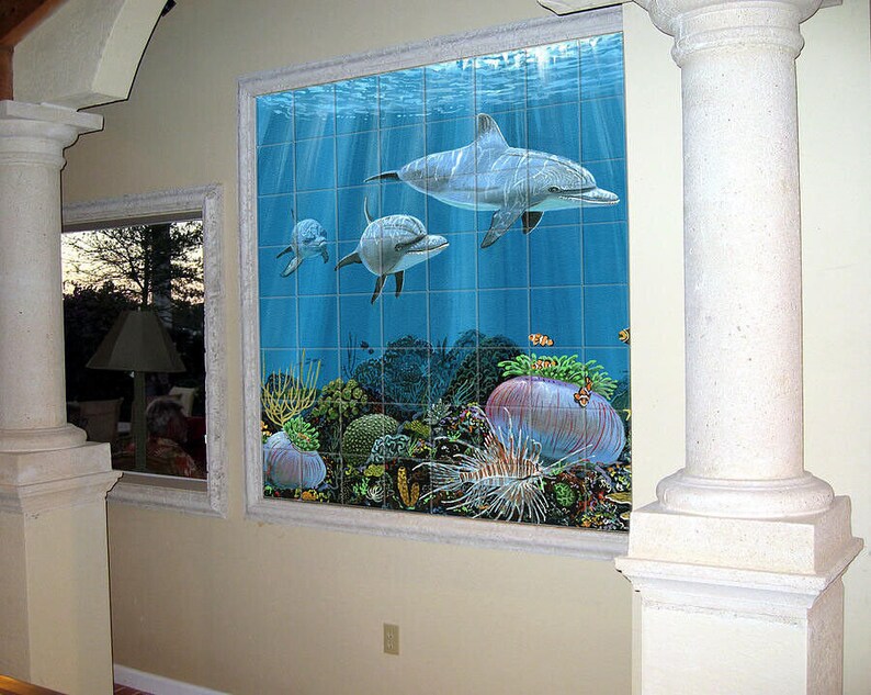 Christ Jesus All Creations Sings Praise Ceramic Tile Mural Backsplash ...