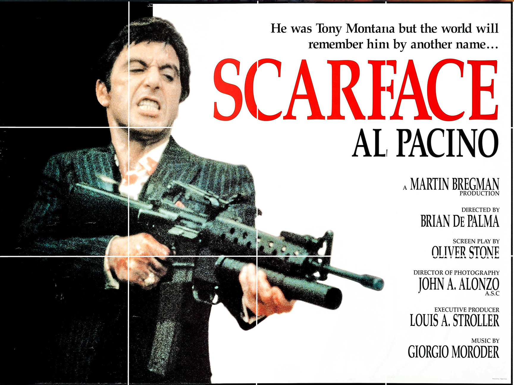 Scarface Tony Montana Al Pacino Movie M16 Little Friend Gun - Etsy