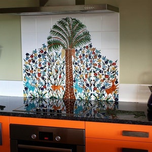 Jellyfish Sea Life Ocean Ceramic Tile Mural Backsplash Medallion - Etsy