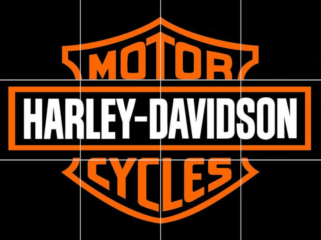 Harley Davidson Motorcycle Classic Ceramic Tile Mural Backsplash - Etsy