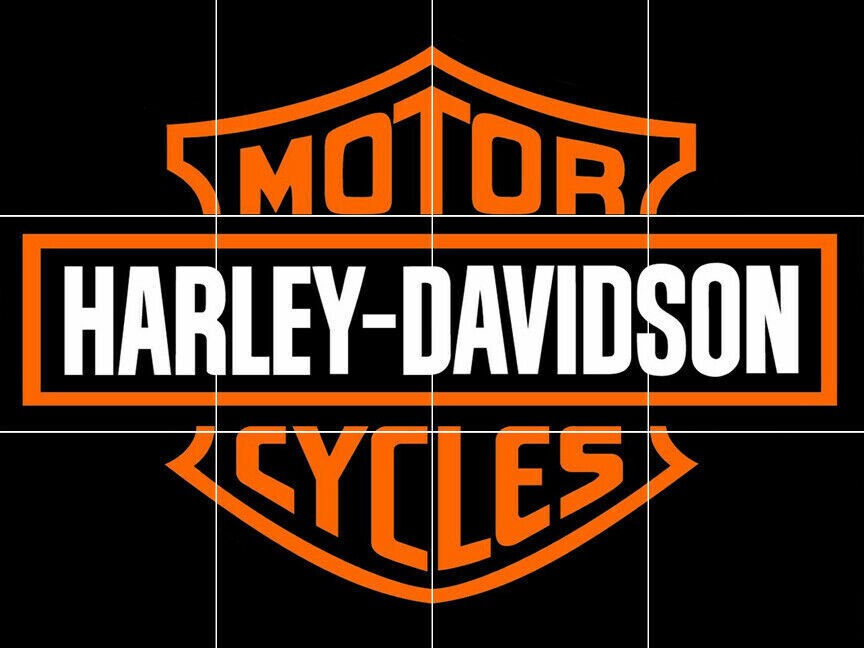 Harley Davidson Motorcycle Classic Ceramic Tile Mural Backsplash - Etsy
