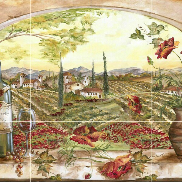 Italian Tile Mural - Etsy