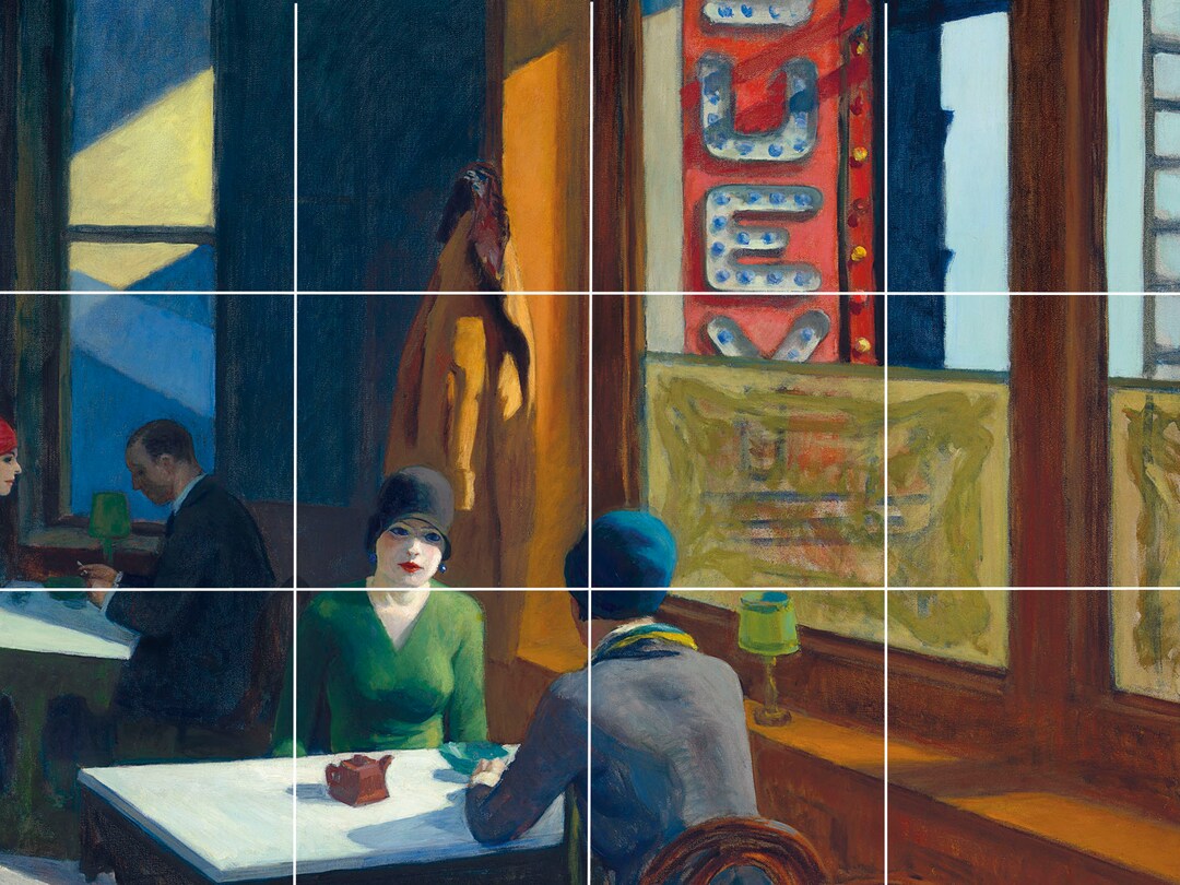 Edward Hopper Chop Suey Ceramic Tile Art Mural Kitchen Backsplash ...