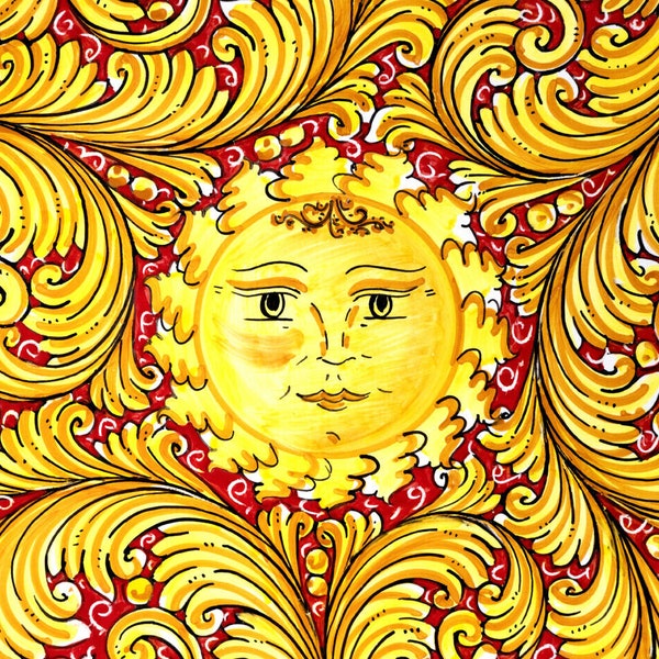 Sicilian Tile Coasters - Etsy