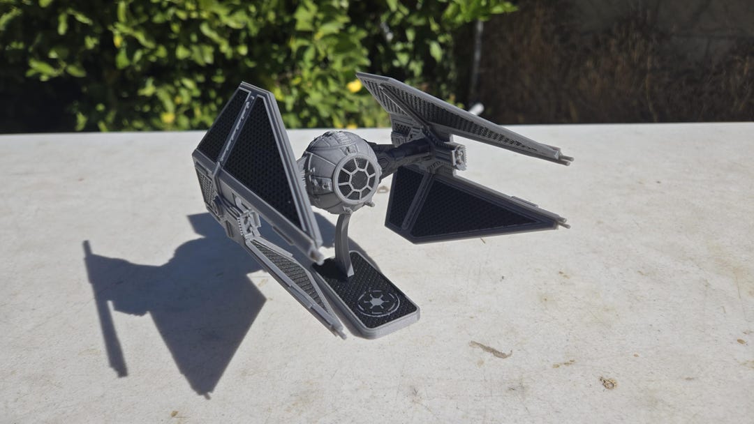 TIE Interceptor Kit Card - Model - Etsy