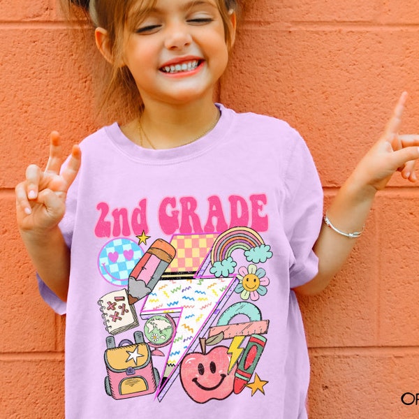 Kids Second Grade T Shirt - Etsy