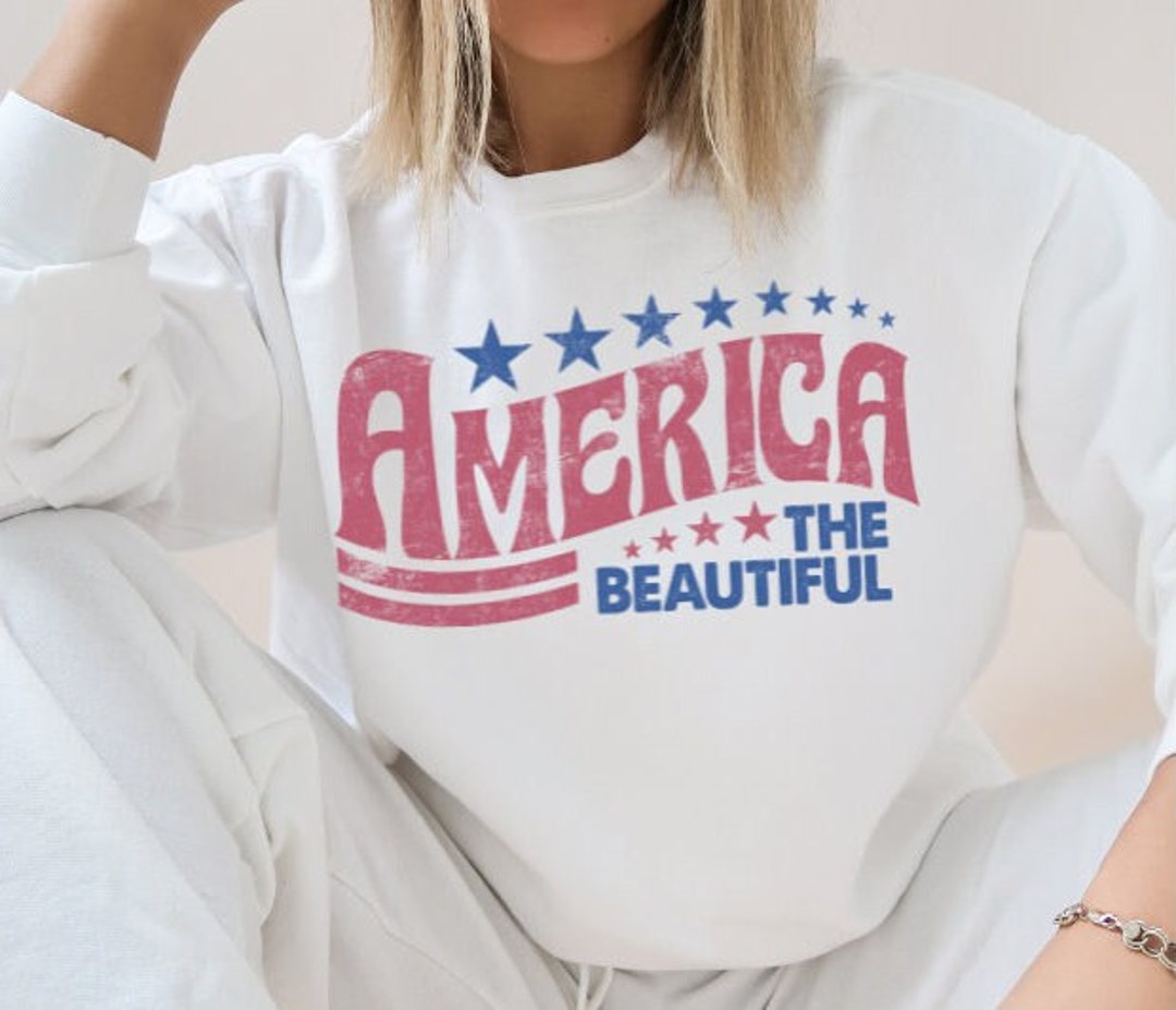 Comfort Colors® America the Beautiful T-shirt, USA Patriotic Sweater ...