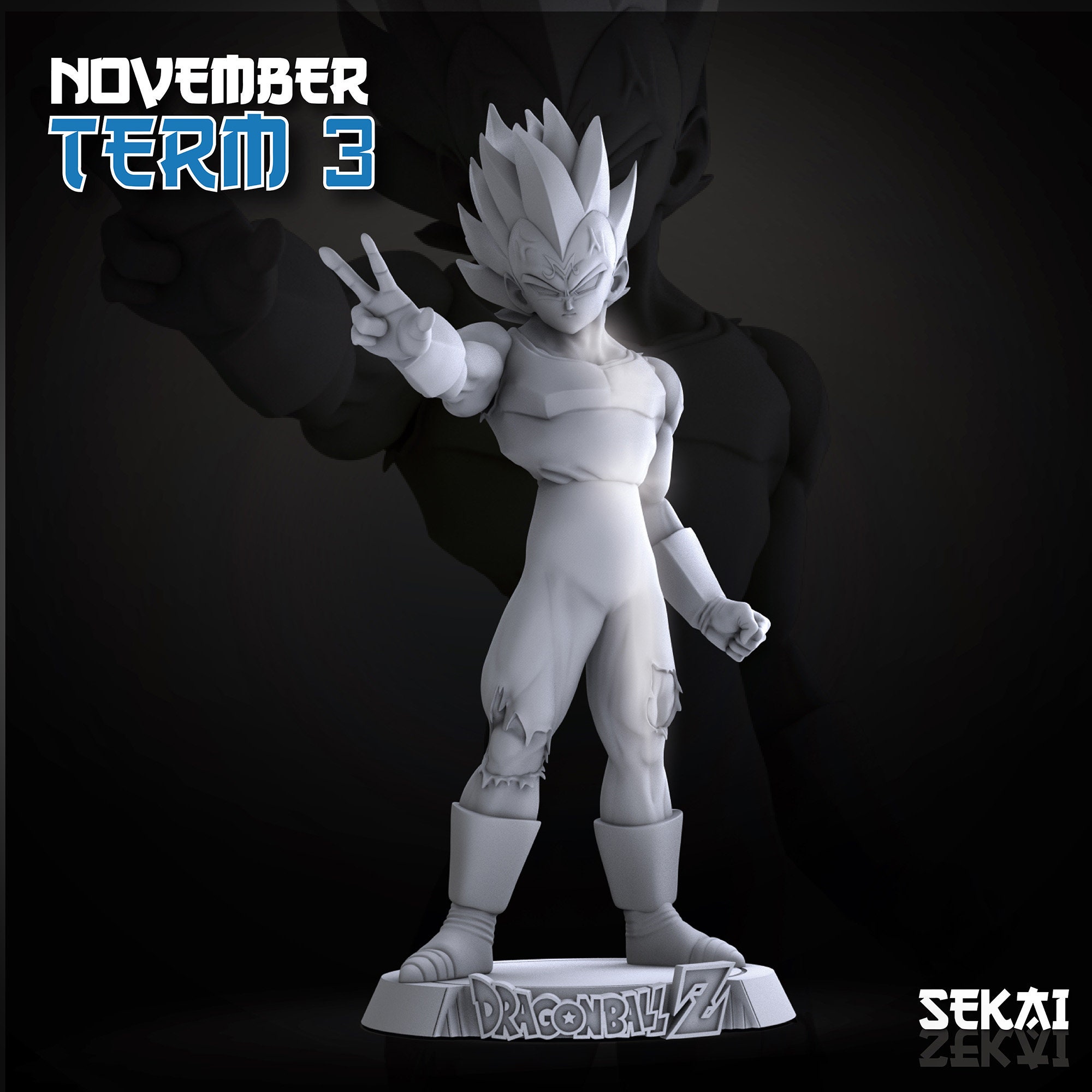 Anime Resin Statue Kit Vegeta - Etsy