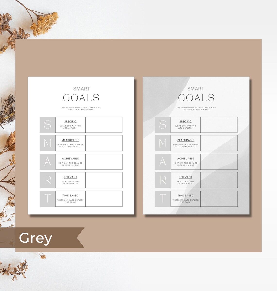 SMART Goals Tracker, Instant Downloadable PDF - Etsy