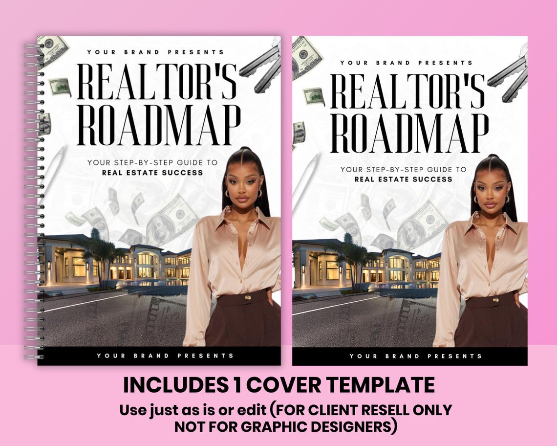 Step by Step Guide REAL ESTATE E- Book Cover Template,black Digital ...