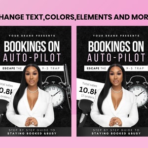 BOOKED AND BUSY E Book Cover, Book Cover Design, Training Manual E-book ...