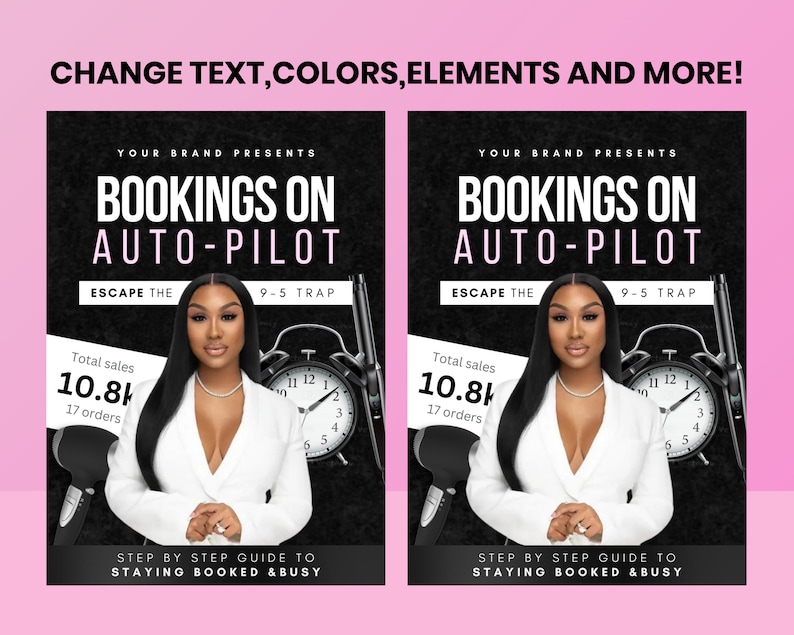 BOOKED AND BUSY E Book Cover, Book Cover Design, Training Manual E-book ...