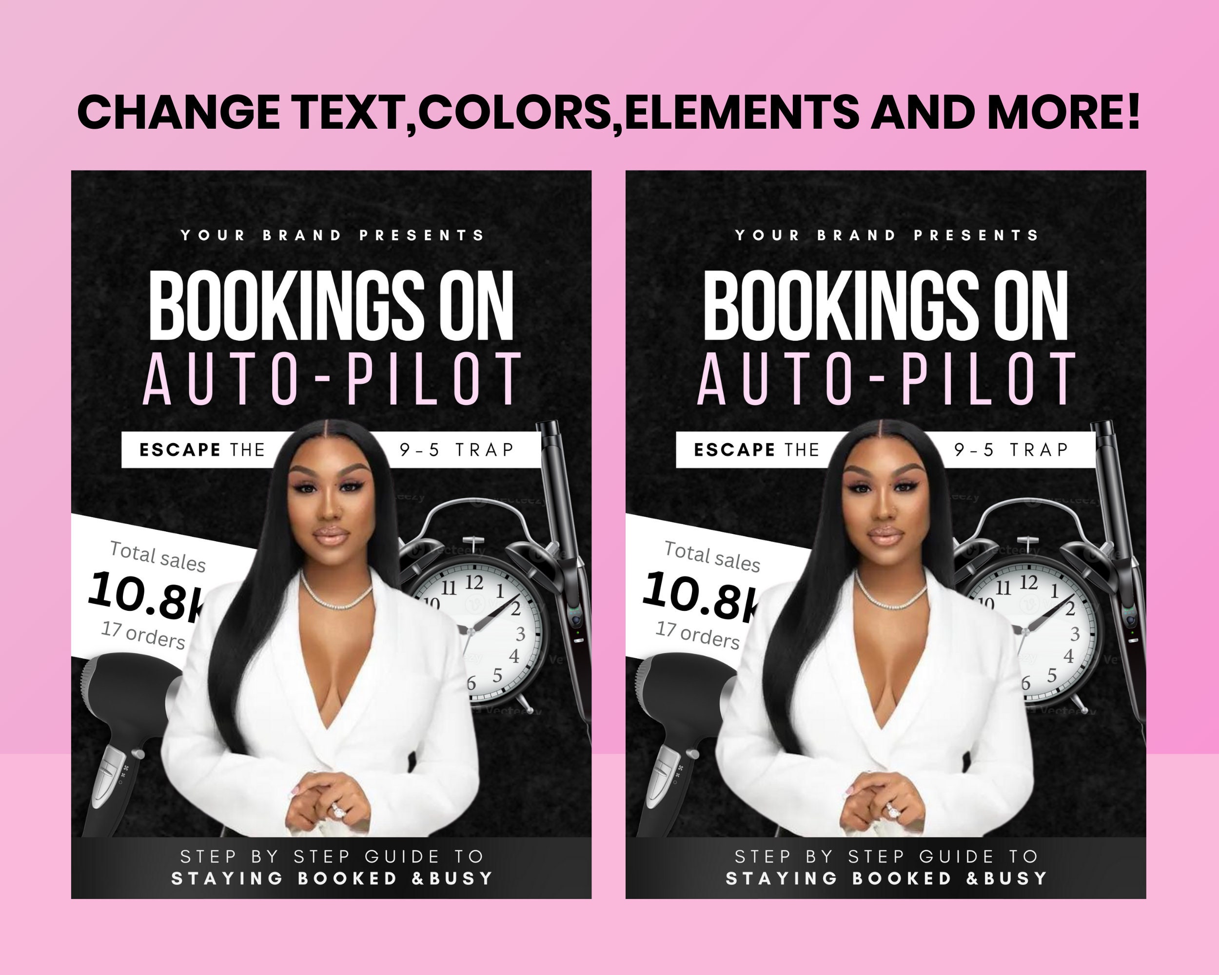 BOOKED AND BUSY E Book Cover, Book Cover Design, Training Manual E-book ...