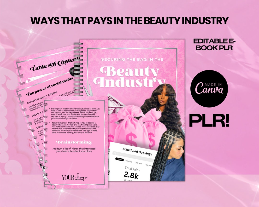 E- Book Cover Template,pink D.I.Y Digital Book,cash Flowing Clientele E ...