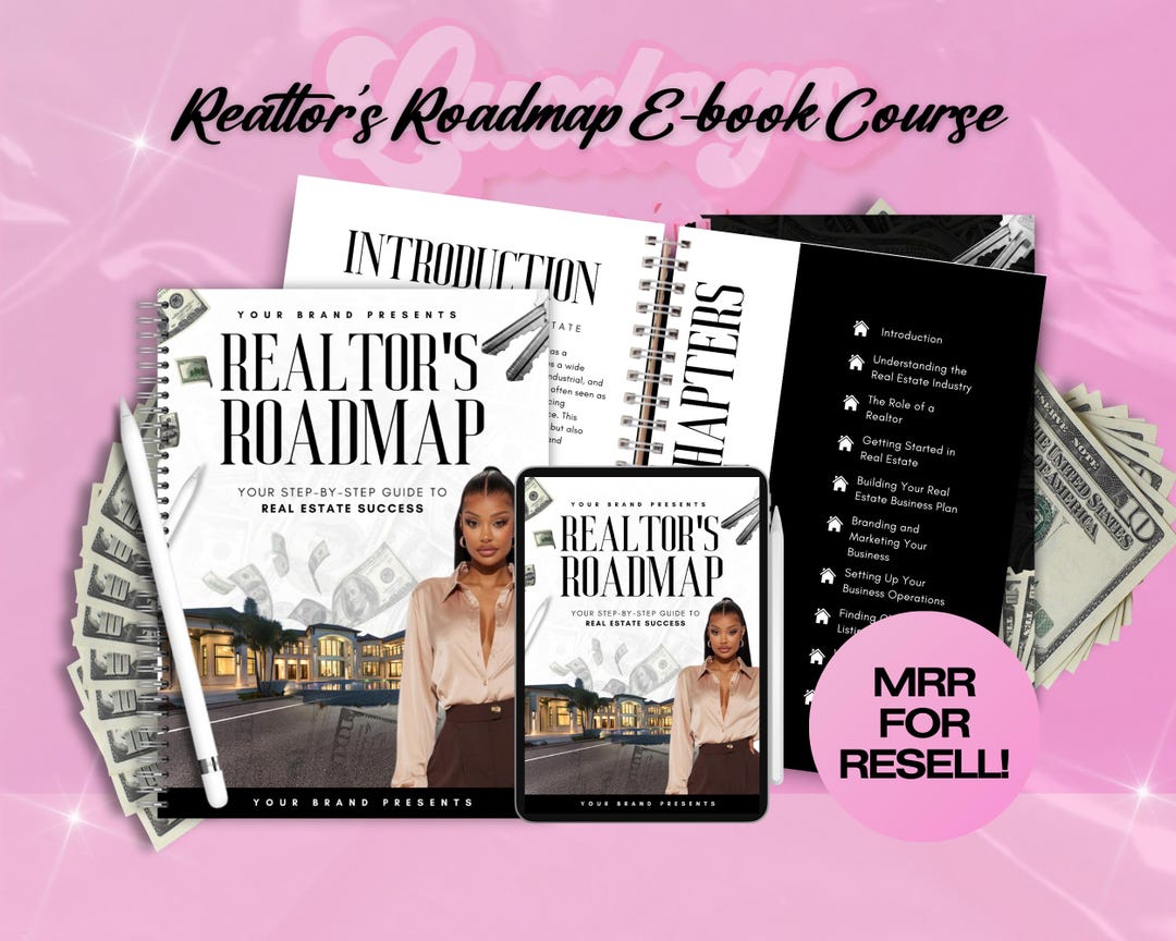 Step by Step Guide REAL ESTATE E- Book Cover Template,black Digital ...