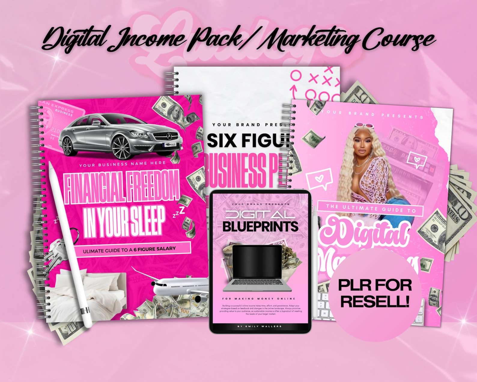 Digital Course Bundle MRR Classes Six Figure E Book Guides D.I.Y ...