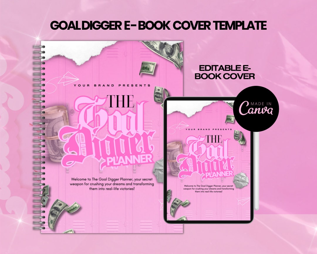 E- Book Cover Template,pink D.I.Y Digital Book,cash Flowing Clientele E ...