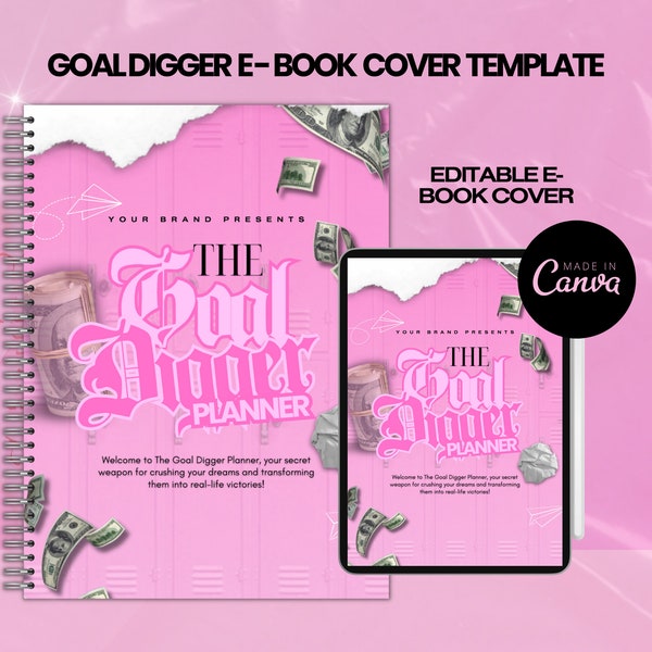 Pink Financial Freedom E Book Cover, Book Cover Design, Training Manual ...