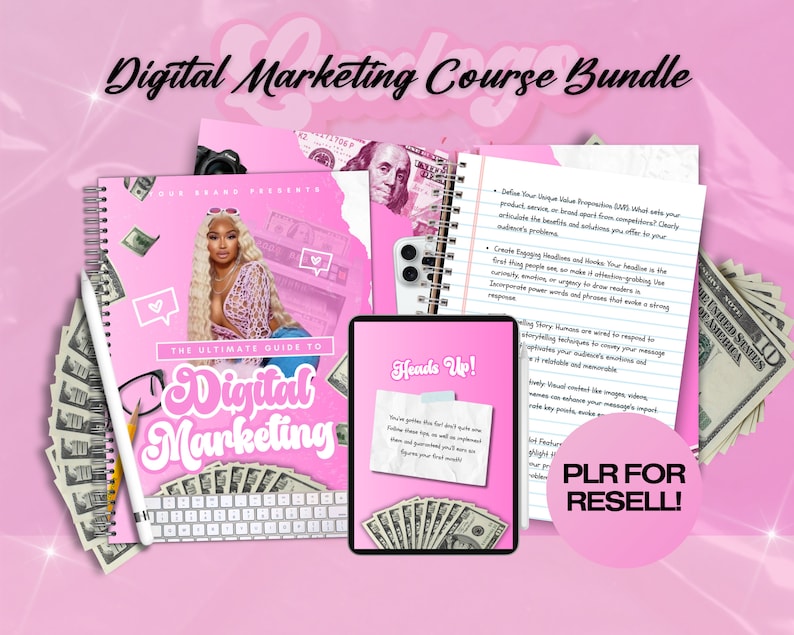 Marketing E- Book COURSE PLR Template,d.i.y Digital Book,cash Flowing ...