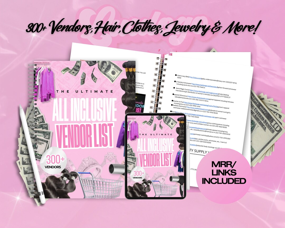 Ultimate Vendor List With Master Resell Rights 300 Vendors Included ...